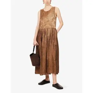 UMA WANG Ardal Sleeveless Woven Midi Dress