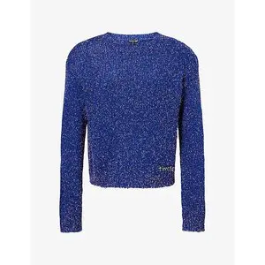 TWOJEYS Boogie Speckled-knit Cotton-blend Jumper - Blue