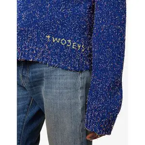 TWOJEYS Boogie Speckled-knit Cotton-blend Jumper