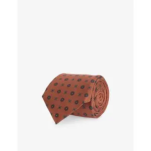 Corneliani Patterned Silk Tie - Red