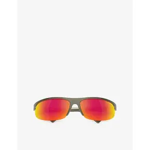 Miu Miu Oval Frame Injected Sunglasses