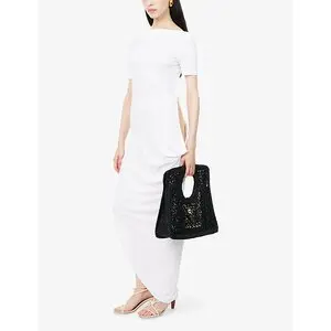 Jacquemus The Sole Asymmetric Jersey Midi Dress