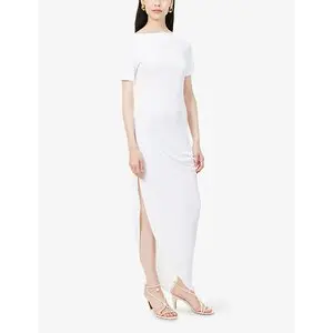 Jacquemus The Sole Asymmetric Jersey Midi Dress