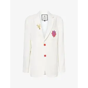 ARAM Single-breasted Tweed Blazer - Cream