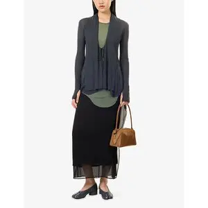 OUDE WAAG Layered Cupro-blend Maxi Skirt
