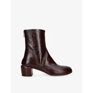 Officine Creative Leather Ankle Boots With Block Heel