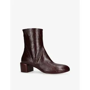 Officine Creative Leather Ankle Boots With Block Heel