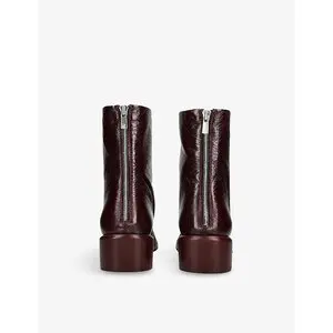 Officine Creative Leather Ankle Boots With Block Heel