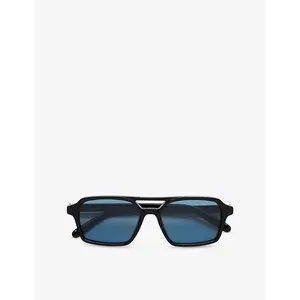 RETROSUPERFUTURE Maison Margiela Irregular Frame Acetate Sunglasses - Black