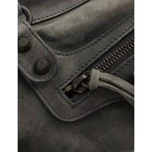 Balenciaga Le City Medium Suede Shoulder Bag