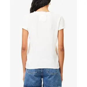 MOTHER Patch The Lil Sinful Logo Cotton-and-linen T-shirt - Patch Mother