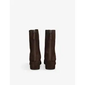 AQUAZZURA Saint Honore 35 Suede Ankle Boots