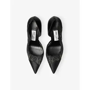 JIMMY CHOO Brigitte 100 Lace Pumps