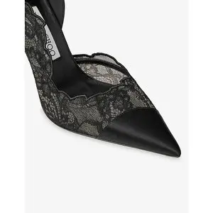 JIMMY CHOO Brigitte 100 Lace Pumps