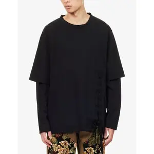 Simone Rocha Layered Long-sleeve Cotton-jersey T-shirt