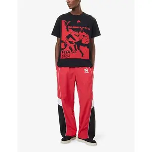 FIFA 1904 Graphic-print Crew-neck Cotton-jersey T-shirt