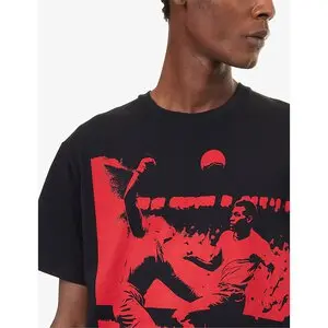 FIFA 1904 Graphic-print Crew-neck Cotton-jersey T-shirt