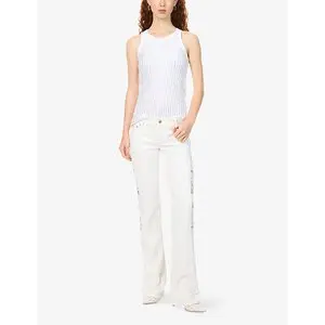 JADED LONDON Cooper Lace-trim Denim Jeans