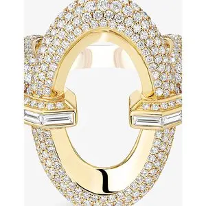 Messika Groove 3.25ct Diamond Cocktail Ring In Gold