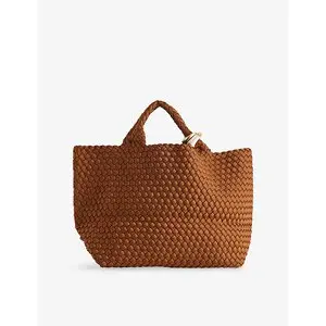 NAGHEDI Naghedi St. Barths Medium Woven Tote Bag Teak