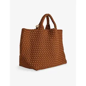 NAGHEDI St. Barths Medium Woven Tote Bag - Teak