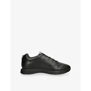 John Lobb Stream Laced Leather Trainers - Black