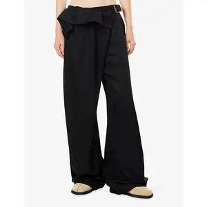 JW Anderson Fold-over Wool Trousers