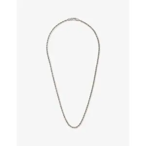 Tom Wood Rope Rhodium-plated 925 Sterlin- Chain Necklace - Silver