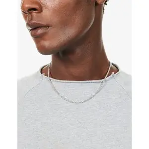 Tom Wood Rhodium-plated Sterling Rope Chain Necklace - Silver