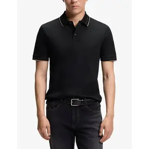 BOSS Short-sleeved Slim-fit Cotton Polo Shirt