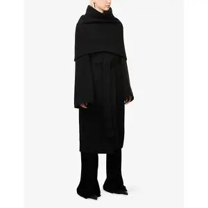 Rick Owens Dagger Belted Cashmere Coat