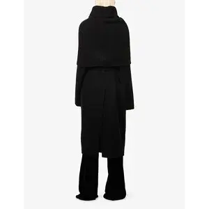 Rick Owens Dagger Belted Cashmere Coat