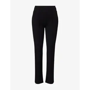 ME+EM Slim-fit Zip-hem Jersey Trousers - Black