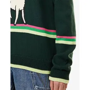 JW Anderson Sheep Intarsia Cotton Knit Jumper