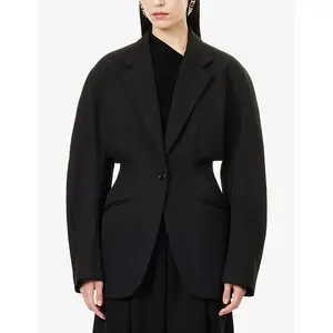 MUGLER Hourglass Tailored Wool Jacket