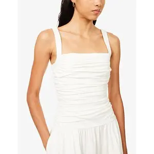 REFORMATION Nesta Cotton Midi Dress - White