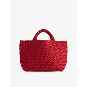 NAGHEDI Naghedi St Barths Medium Woven Tote Bag Rosso