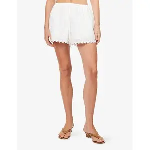 Dissh Annabel Lace-trim Cotton-blend Shorts