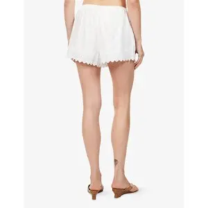Dissh Annabel Lace-trim Cotton-blend Shorts