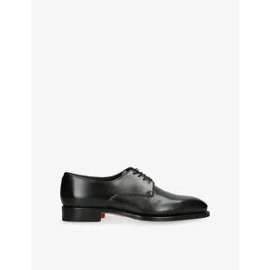 Santoni Adrian Leather Derby Shoes - Black