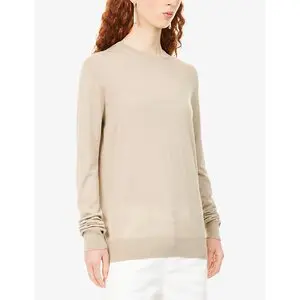 TOTEME Crew Fine-knit Wool-silk Top