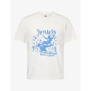 TWOJEYS Souvenir Brand-print Cotton T-shirt