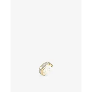 Messika Moderniste Medium 18ct Gold And 0.25ct Diamond Ear Clip - Yellow