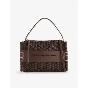 JW Anderson Woven Leather Handbag - Chocolate Brown