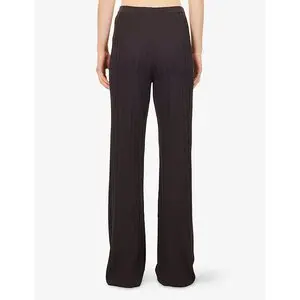 SPORTY & RICH Embroidered Ribbed Knitted Trousers