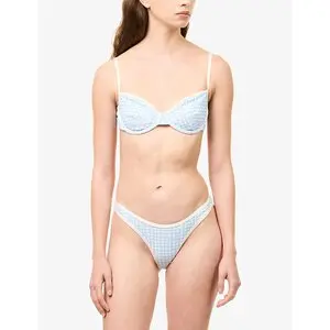 Monday Swimwear Somerset Checked Bikini Bottoms