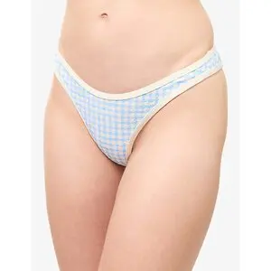 Monday Swimwear Somerset Checked Bikini Bottoms