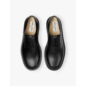 JIMMY CHOO Rowan Derby Leather Loafers