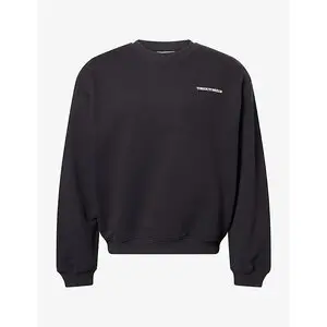 THE COUTURE CLUB Micro Copyright Logo-print Cotton Sweatshirt
