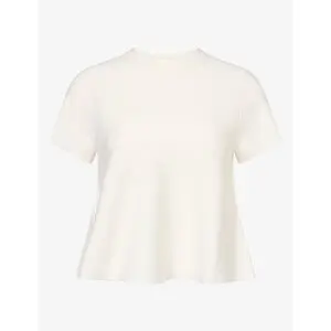 ME+EM Short Sleeve Swing Merino Wool Knit Top - Cream